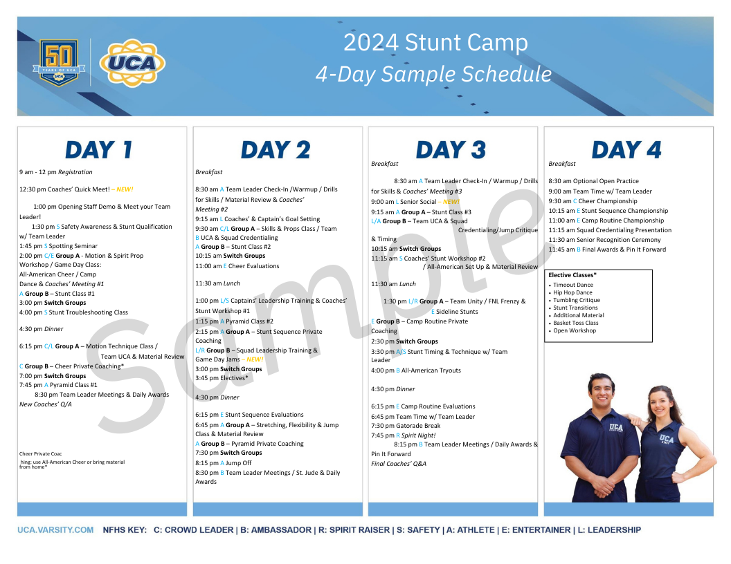 UCA Stunt Camp | Universal Cheerleaders Association