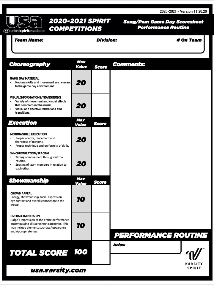 Rules & Scoring - USA